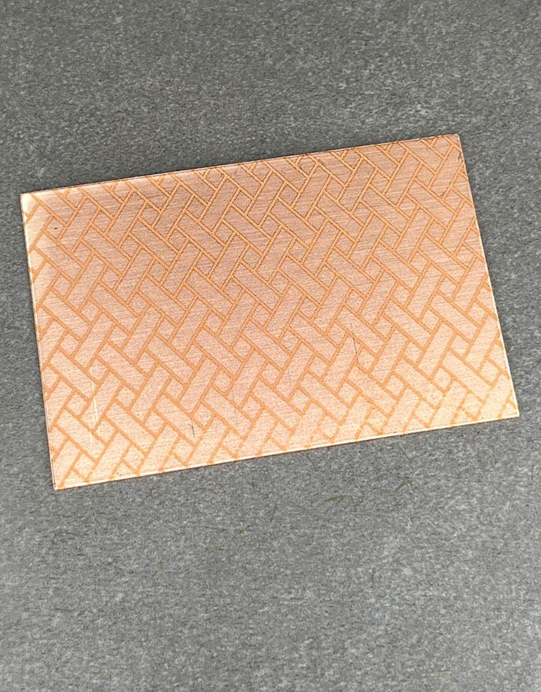 Laser Engraved Pattern Copper Sheet (crosshatch) 3x2" (CLP0011) - Etsy