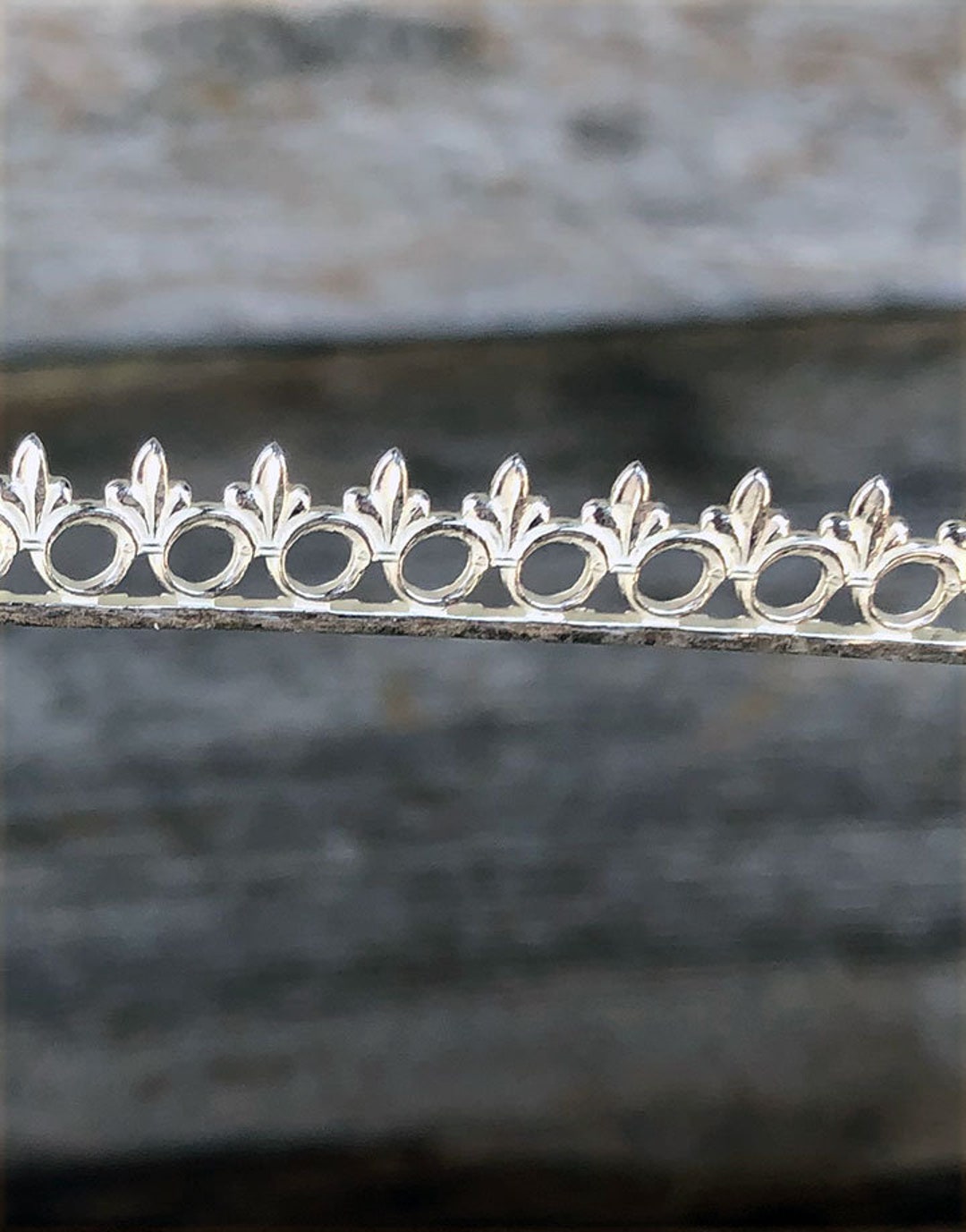 Sterling Silver Gallery Wire "ring and Fleur" (SGW04) - Etsy