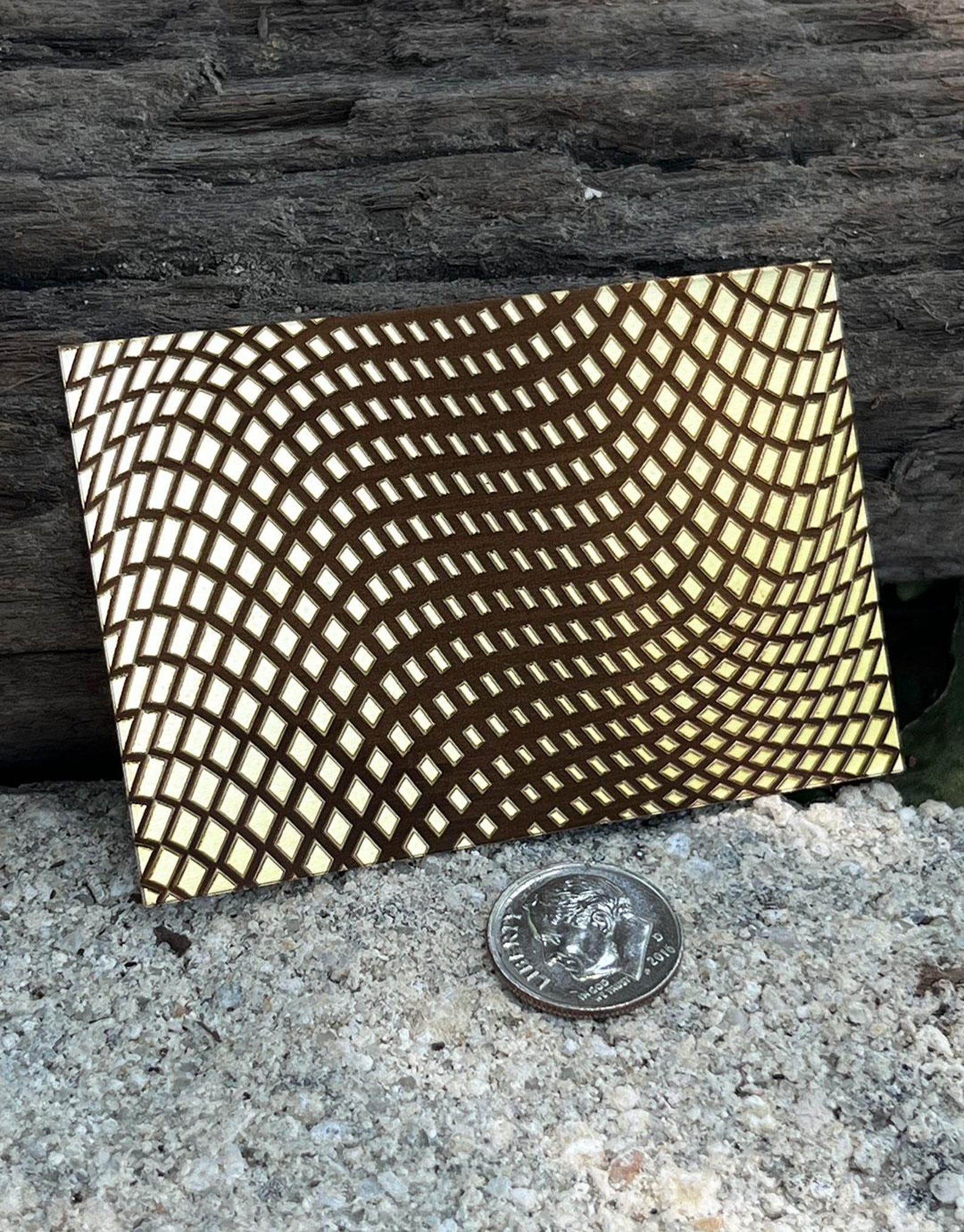 Laser Engraved Pattern Sheet (halftone) 3x2" (XLP0038) **choose Metal ...