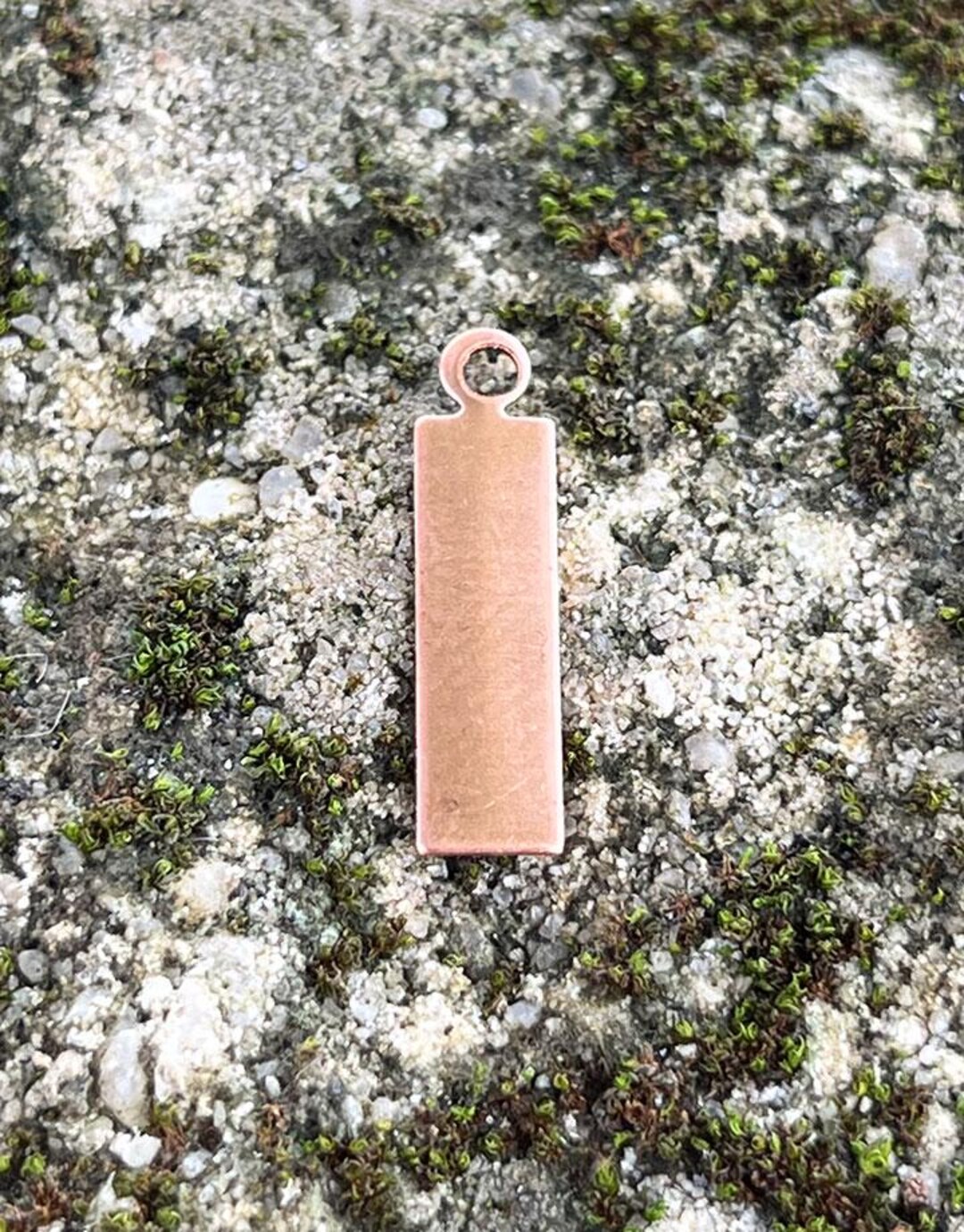 Copper Shape- Rectangle With Ring 11/16"x3/16" 24ga (pkg of 6 ...