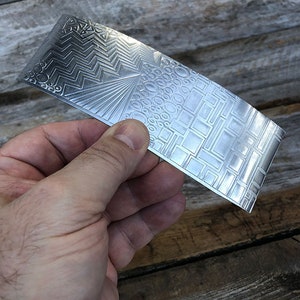 Patterned Aluminum Sheet "multi Pattern" 2" X 6" 20ga (ASP3820) - Etsy