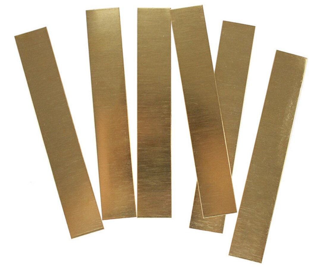 Red Brass Sheet 20ga 1" X 6" .81mm Thick (pkg of 6) (BS20-1) - Etsy