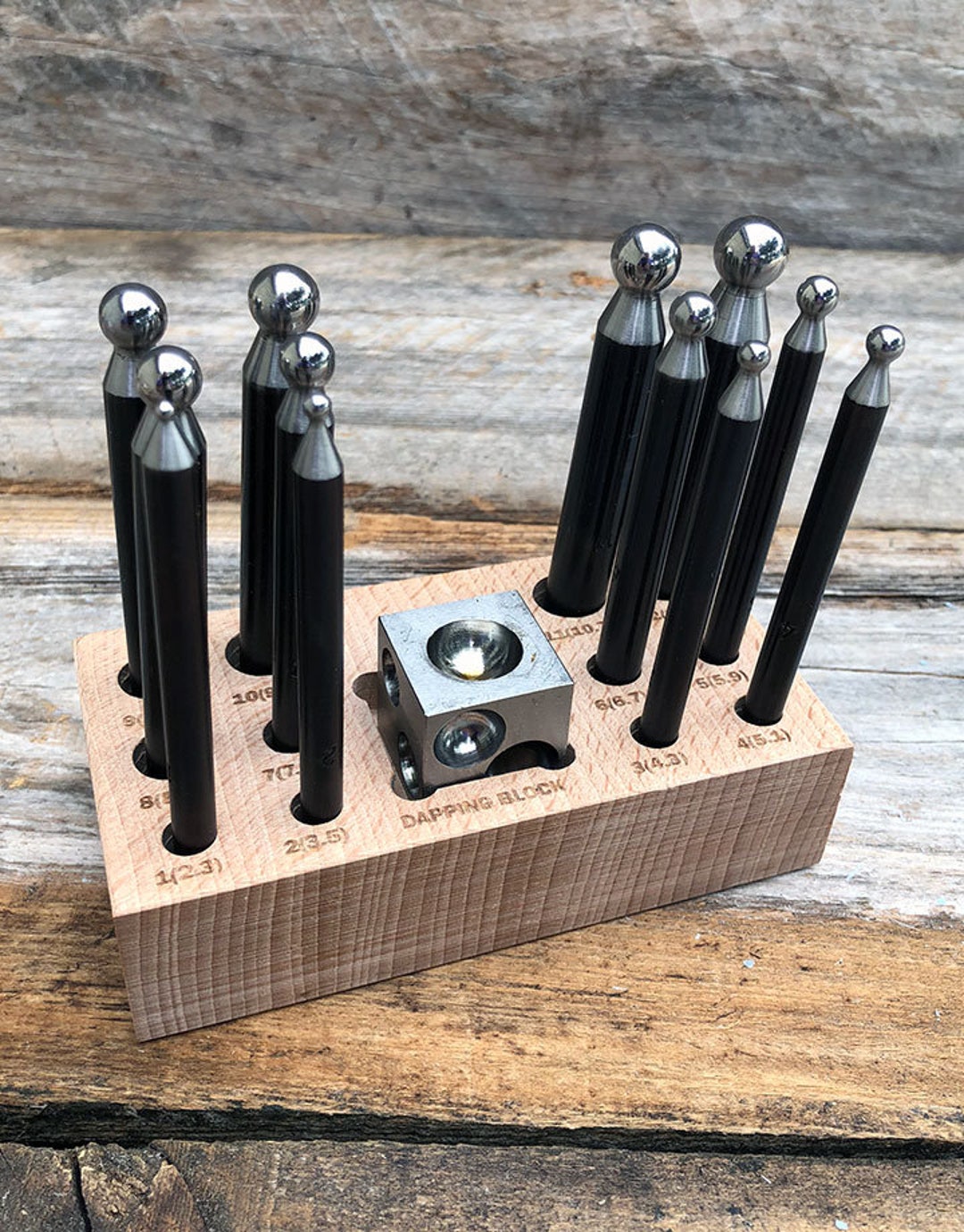 Mini Dapping Set With Block and 12 Punches (DA9414) - Etsy