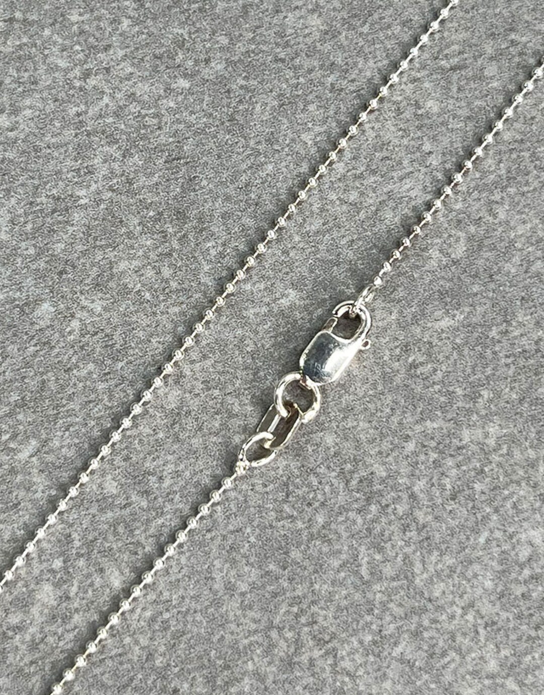 Sterling Silver Bead Chain 1.0mm (800S-02) **choose Length** - Etsy