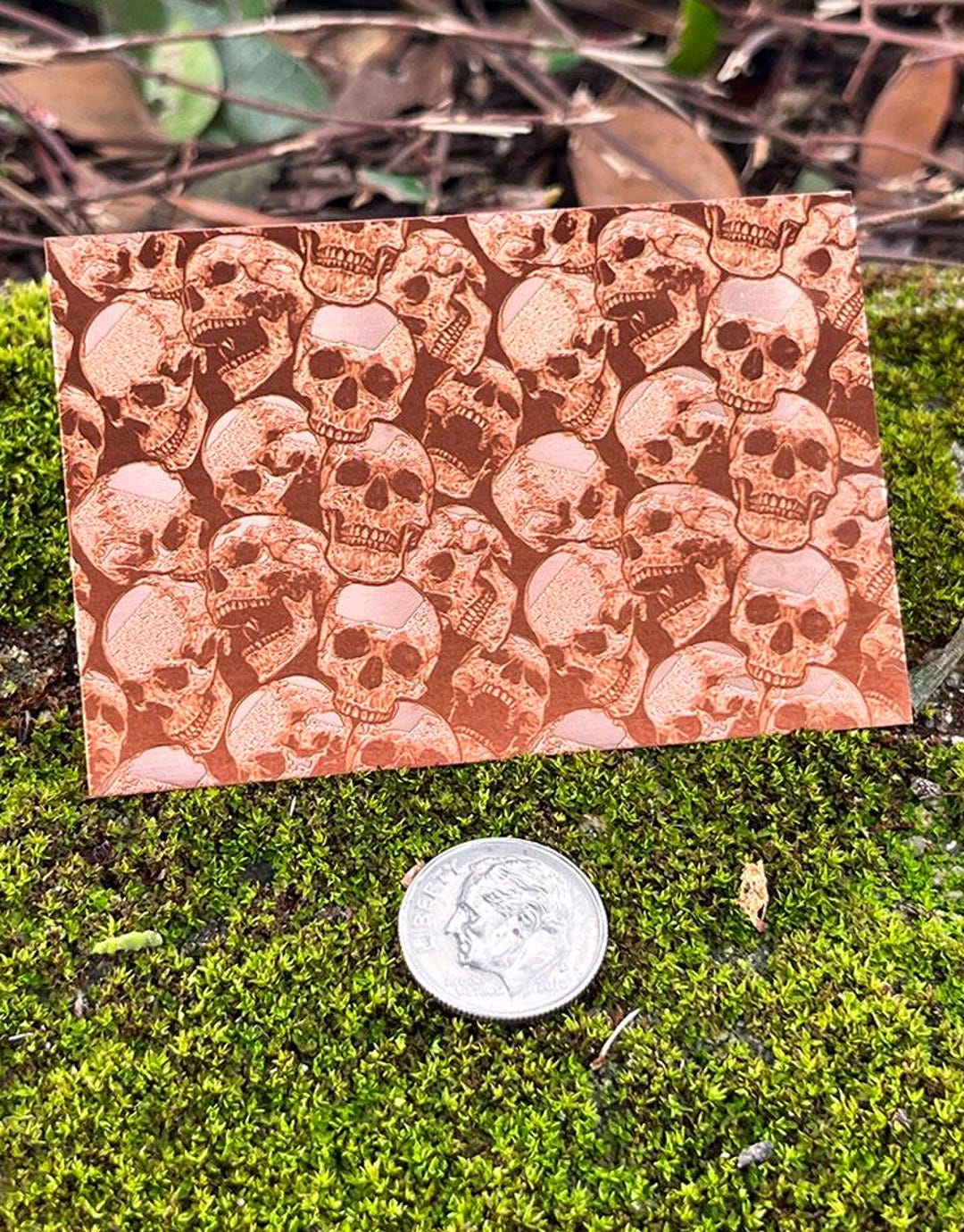Laser Engraved Pattern Copper Sheet (pile of Skulls) 3x2" (CLP0097) - Etsy