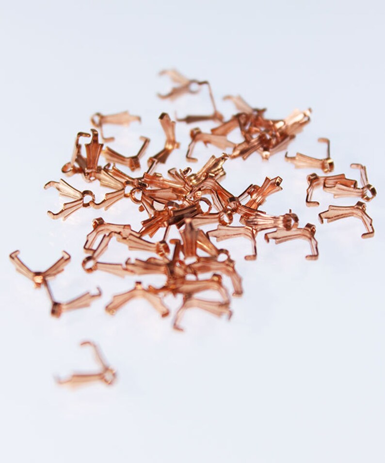 Copper Pinch Bail With Ring pkg of 50 910CU-05 - Etsy