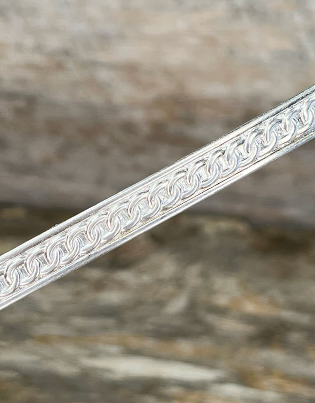 Pattern Wire Sterling Silver 7.8 X 1.3mm (SPW05) - Etsy