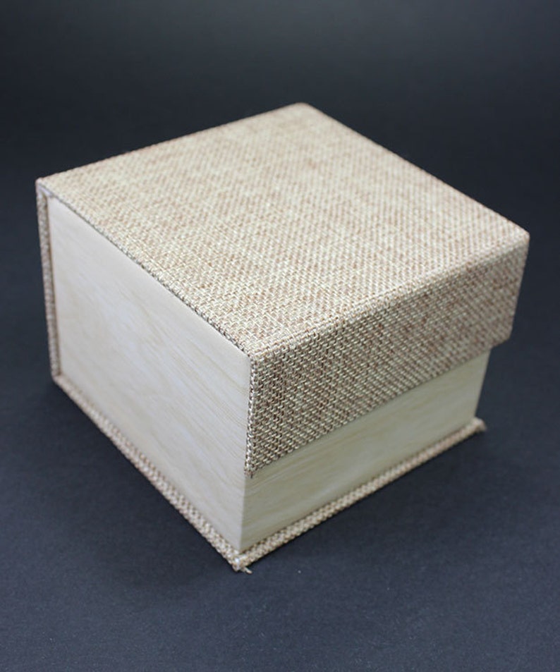 Burlap Deluxe Magnetic Watch Box pkg of 4 DBX3052 - Etsy