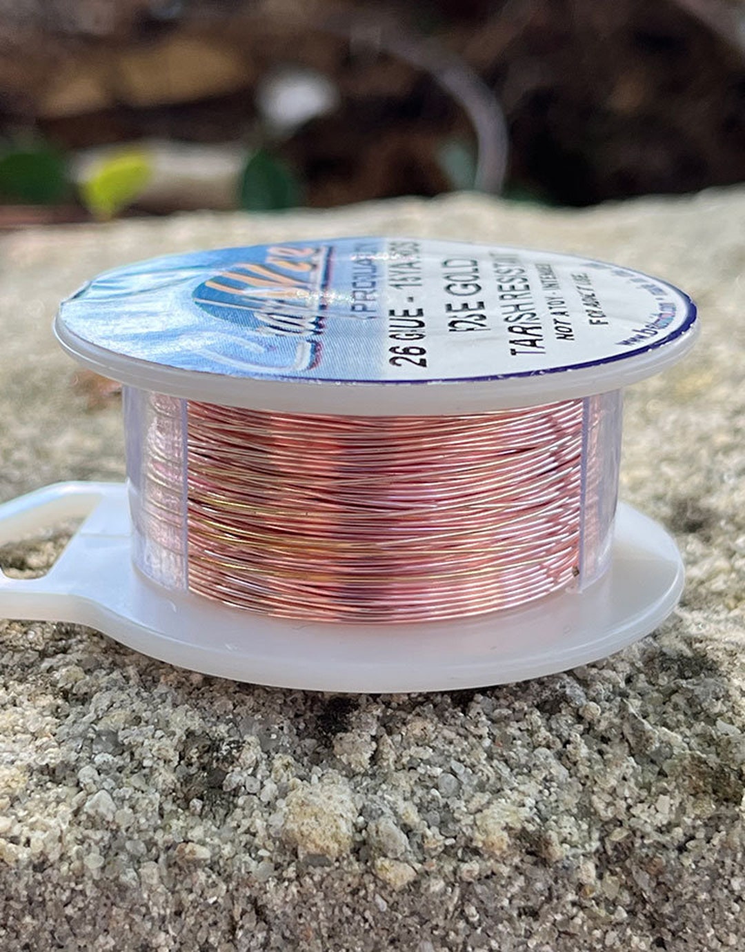 Craft Wire Tarnish Resistant Rose Gold Round Wire 26ga 15yd Coil ...