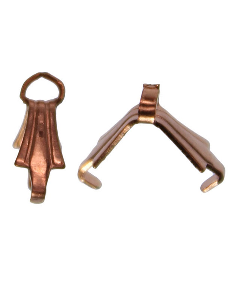 Copper Pinch Bail With Ring pkg of 50 910CU-05 - Etsy