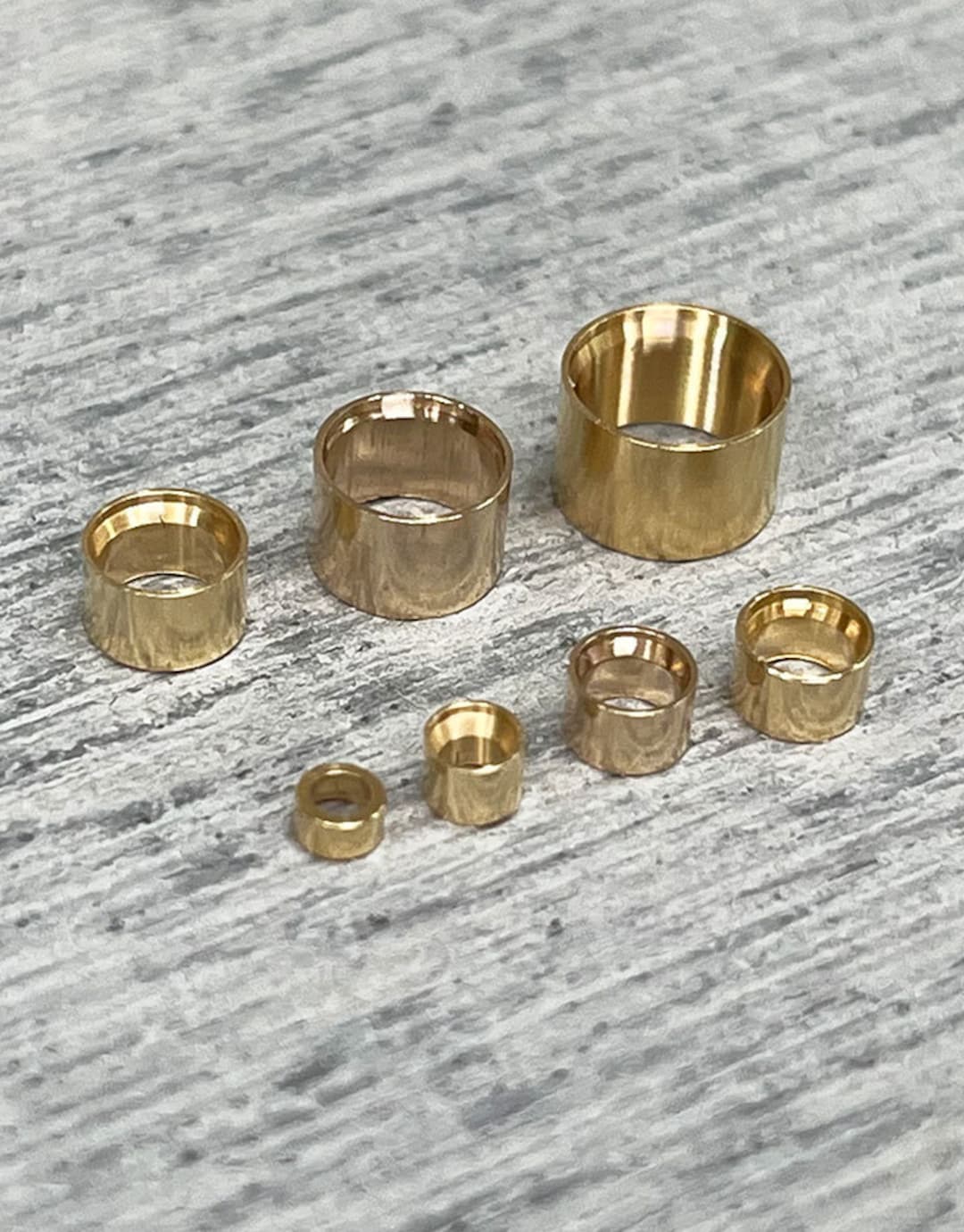 Round Tube Bezel Setting 14KY Gold (511-XX) **choose Size** - Etsy