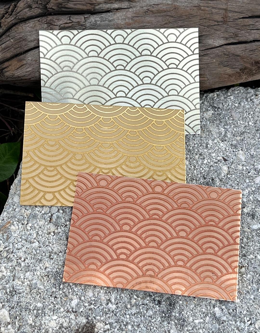 Laser Engraved Pattern Sheet (art Deco Arch) 3x2" (XLP0006) **choose ...