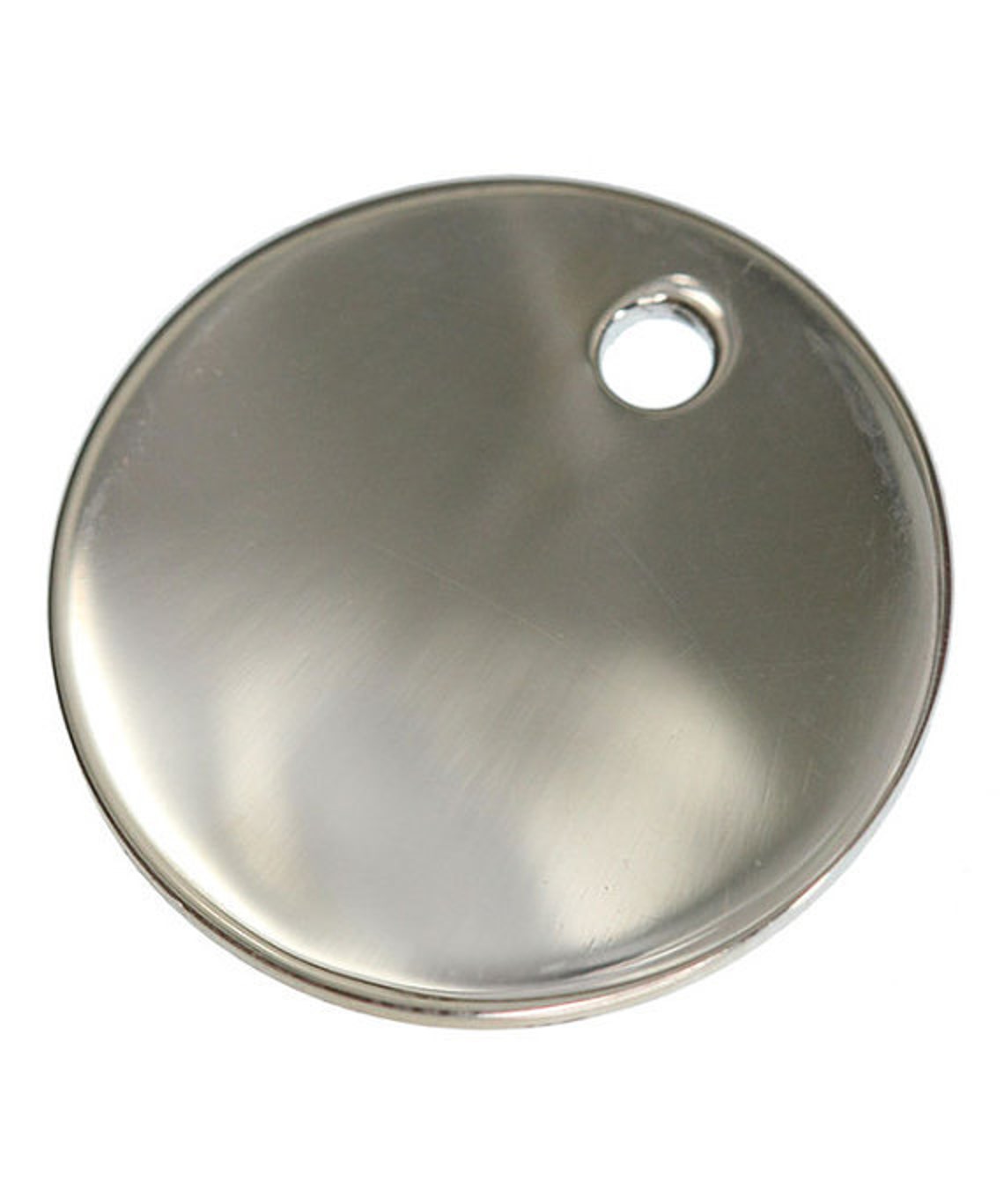 Sterling Round Tag 20mm With Hole-high Polish 208S-51 - Etsy