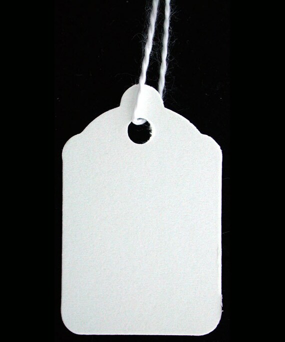 Paper String Tag 15/16x1-1/2 White pkg of 1000 - Etsy