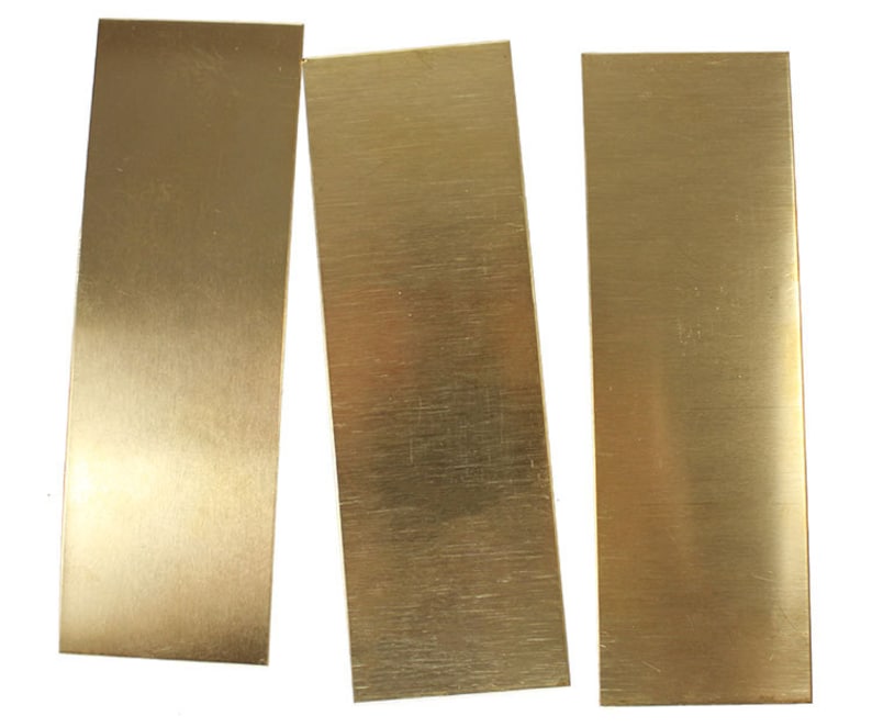 Red Brass Sheet 18ga 2 X 6 1.02mm Thick pkg of 3 - Etsy