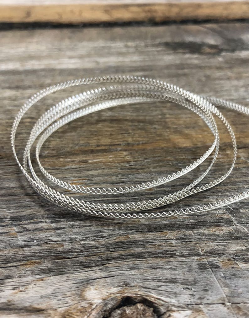 Sterling Silver Gallery Wire "beaded Swag" (SGW06) - Etsy