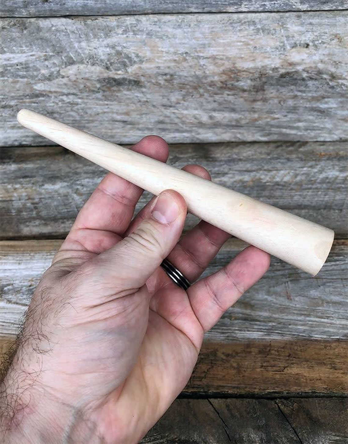 Tapered Wood Mandrel 7 Long 11.266 | Etsy