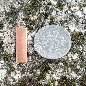 Copper Shape- Rectangle With Ring 11/16"x3/16" 24ga (pkg of 6 ...