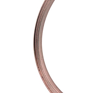 Flat Rose Gold Color Artistic Wire 3.0mm X 0.75mm 3 Foot Coil (WR47114 ...