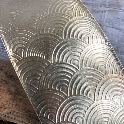 Patterned Aluminum Sheet leaves 2 X 6 - Etsy