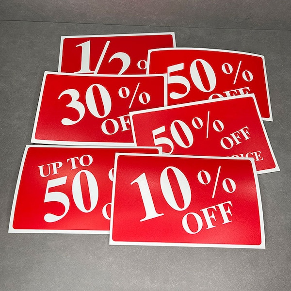 Discount Signs - Etsy
