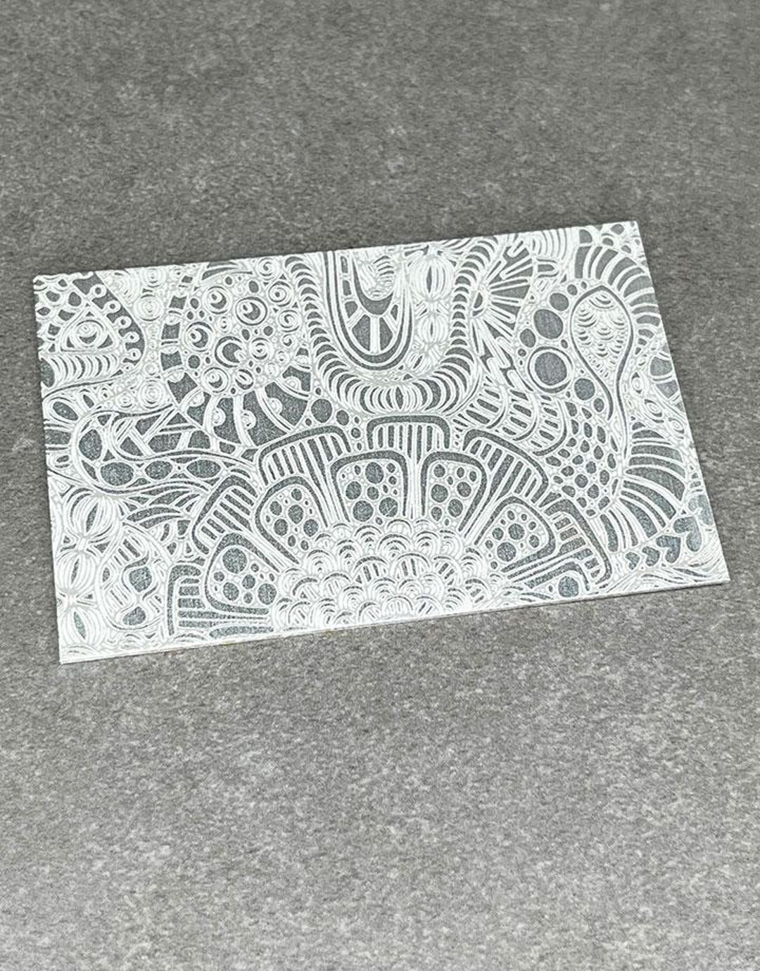 Laser Engraved Pattern Aluminum Sheet (doodles#2) 3x2" (ALP0017) - Etsy