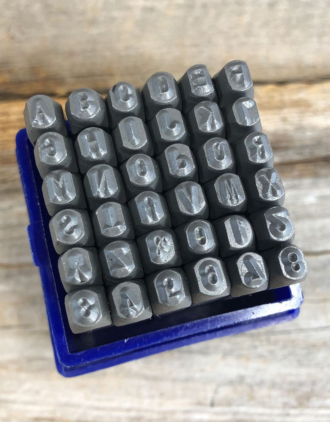 Letter Punch Set 0 Thru 9 and A Thru Z With "&" Symbol 3mm Imprint ...