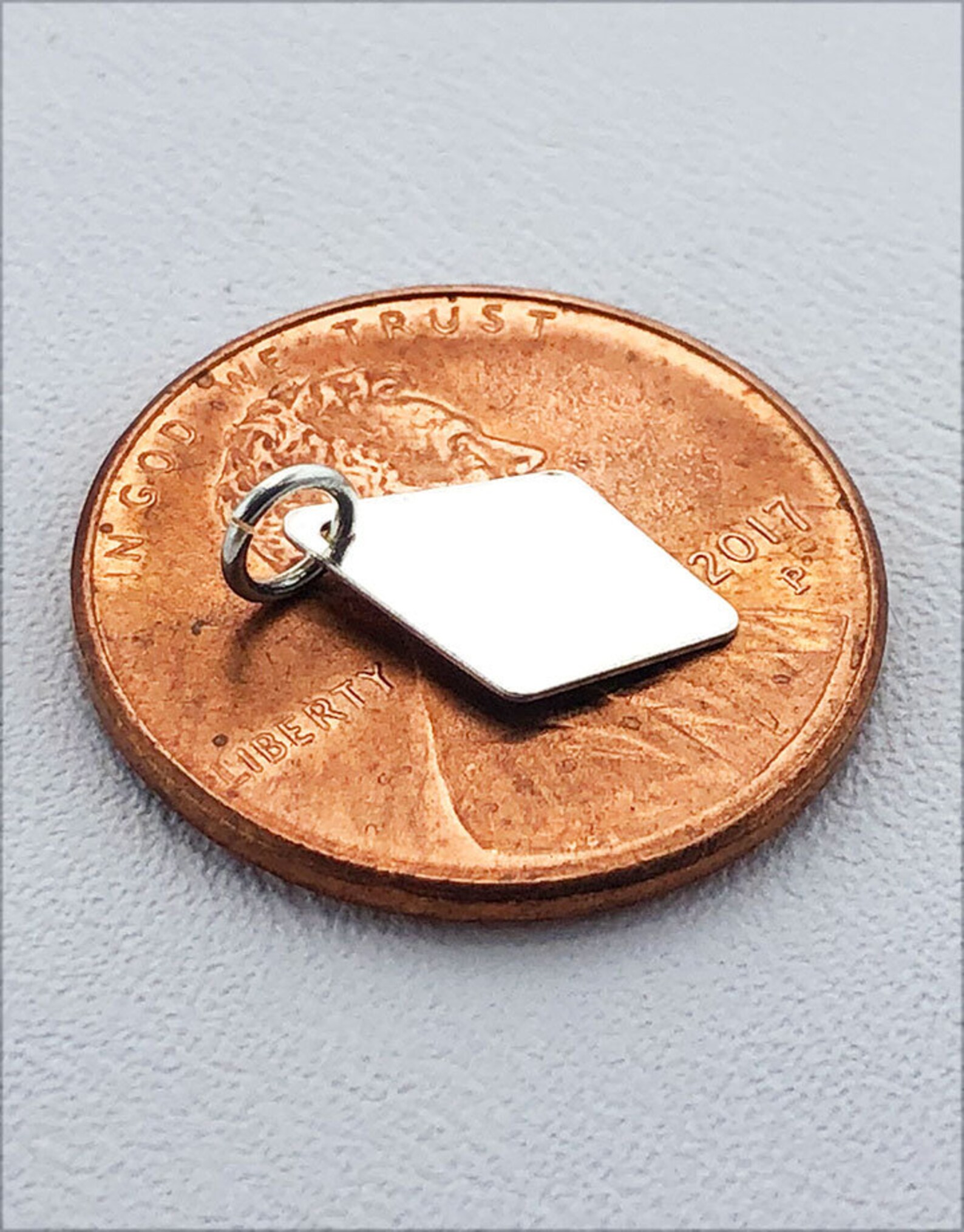 Sterling Silver Chain Tag Stamped 925 Kite Shape 7.7x11mm With - Etsy
