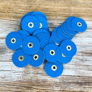 Blue Zirconia Snap-on Sanding Discs 7/8" (pkg/50) (ST102X) (choose Grit ...