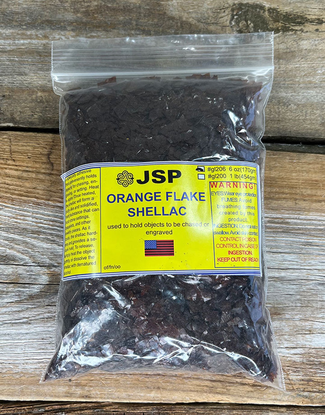 Orange Flake Shellac 6oz 12.227 - Etsy