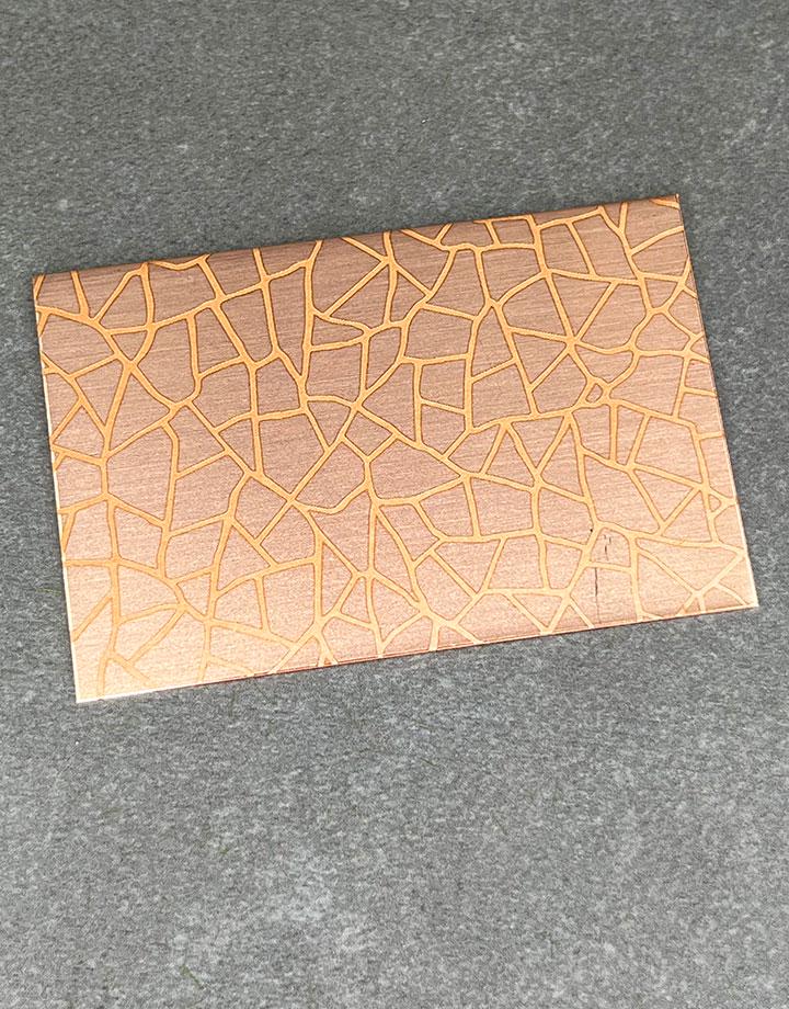 Laser Engraved Pattern Copper Sheet (cracked) 3x2" (CLP0007) - Etsy