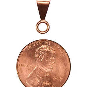 Copper Bail With Closed Ring 14x5mm pkg of 10 910CU-03 - Etsy