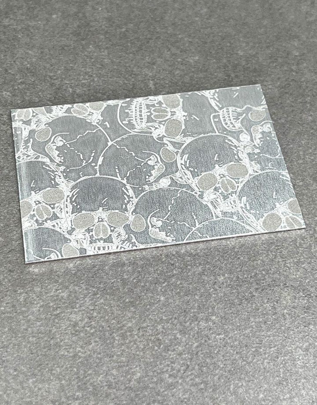Laser Engraved Pattern Aluminum Sheet (skulls) 3x2" (ALP0025) - Etsy