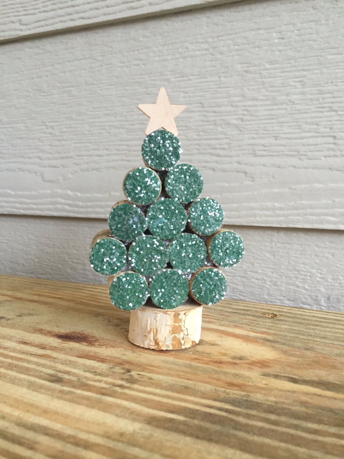 Cork Christmas Tree Rustic Farmhouse Style Decor Holiday Decoration ...