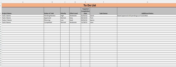 To Do List Template | Etsy