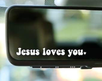 Jesus Loves You // Car Decal // Cup Decal - Etsy