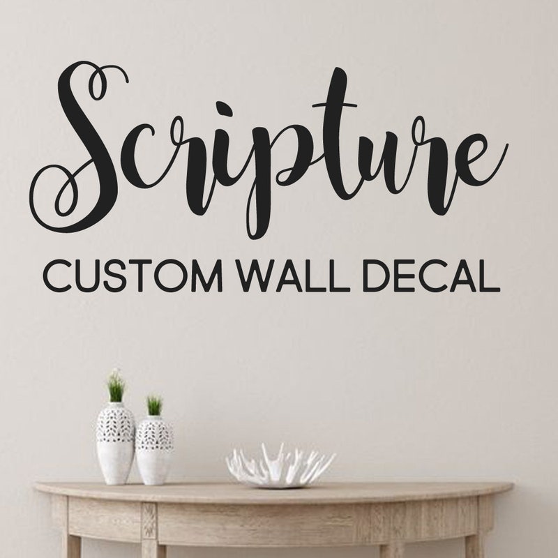Bible Wall Quote Decals - Etsy