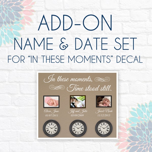 Time Wall Decal - Etsy