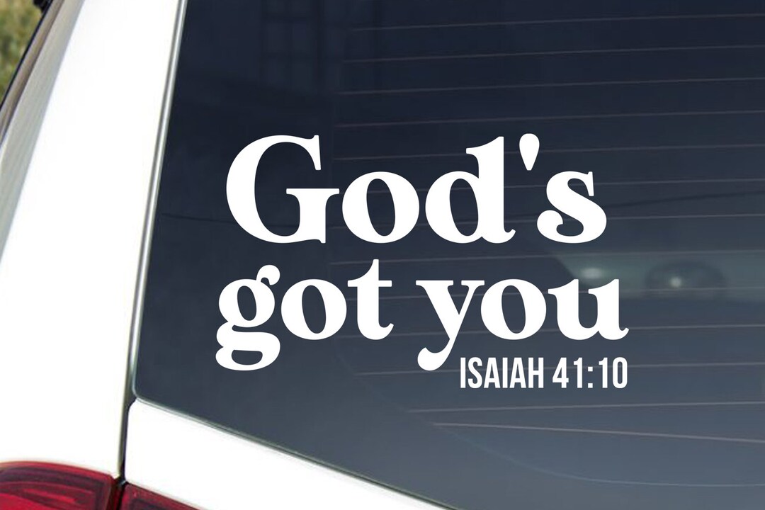 God's Got You Car Decal, Christian Decal, Christian Car Decal, Jesus ...