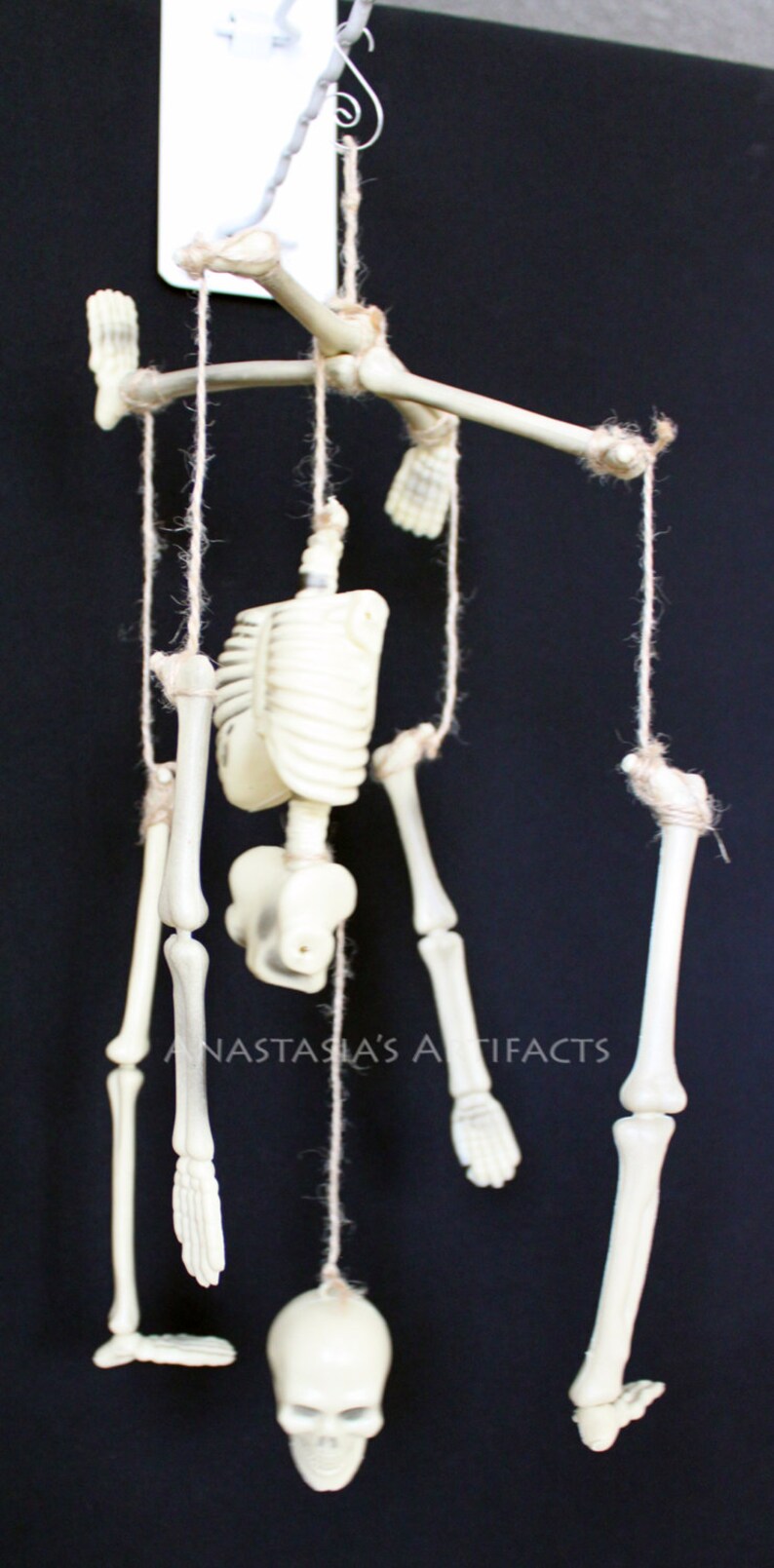 Disarticulated Skeleton Mobile - Primitive Halloween Decor - Halloween ...
