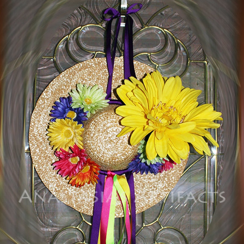Straw Wreath - Etsy