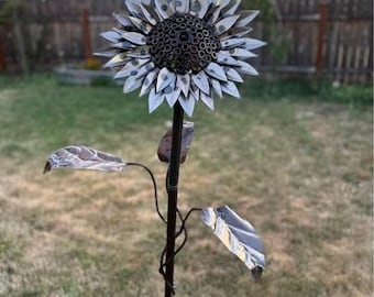 Handmade Metal Decorative Sunflower Metal Yard Art - Etsy