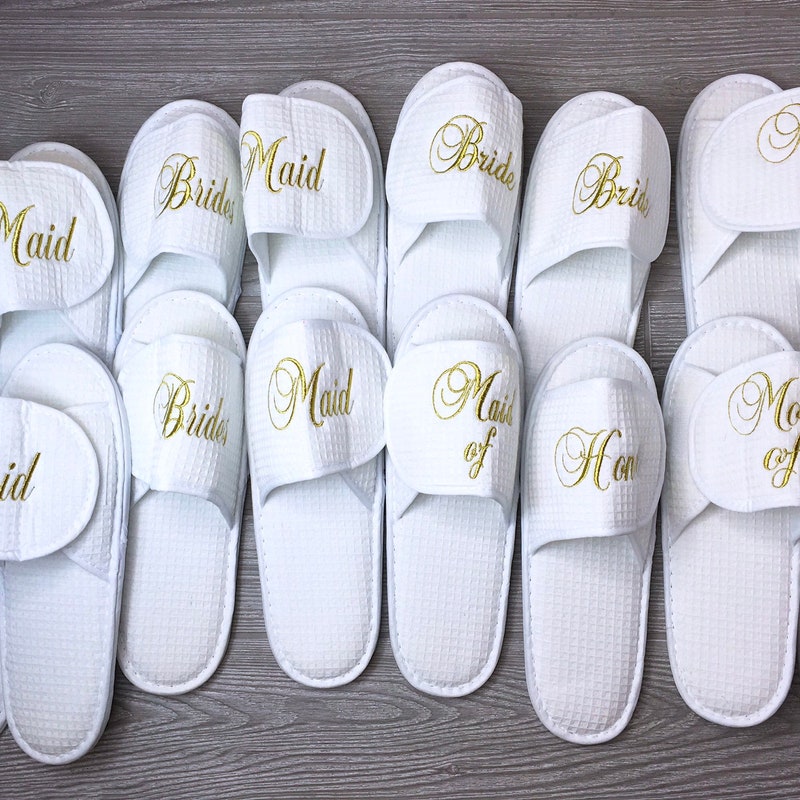 Embroidered Slippers - Etsy