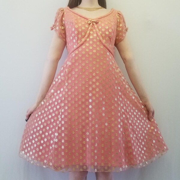 Polka Dot Prom Dress - Etsy