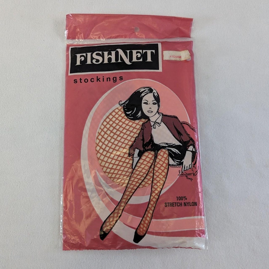1960s BNIP Mod Burnt Orange Fishnet Open-toed Stockings - Etsy