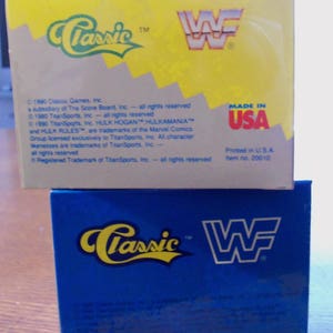 2 1990 Classic Wrestling Sets - WWF WWE Series 1 & 2 Hulk Hogan ...