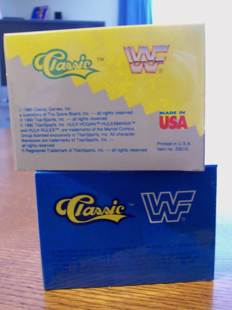 2 1990 Classic Wrestling Sets - WWF WWE Series 1 & 2 Hulk Hogan ...