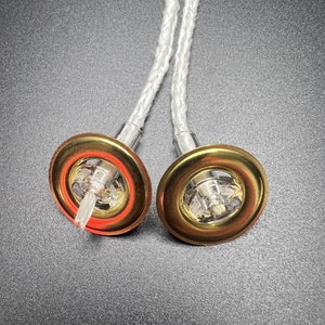 2 Glass Wick Holders | 1" Brass Ring | Glass Wick Tube | Oil Candle ...