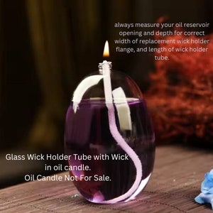 10 Glass Wick Holders | Oil Candle Wick Tubes | Oil Candle Wicks ...