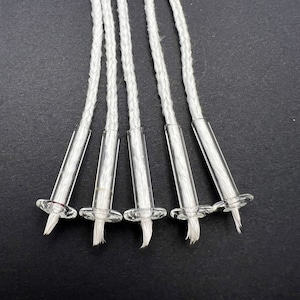 5 Glass Oil Candle Wick Tubes | Fiberglass Wick | Oil Candle Wicks ...